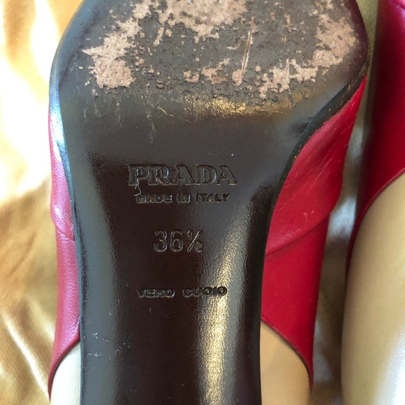 Prada | Shoes | Prada Classic Leather Tricolor Pumps | Poshmark
